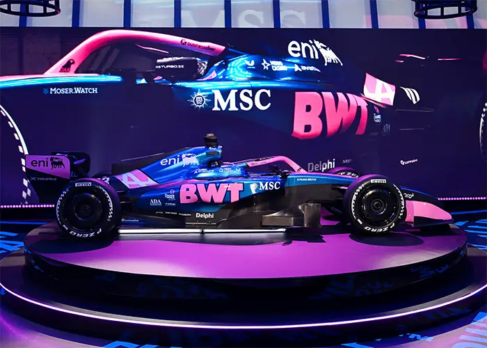 A Historic First: Alpine Reveals 2026 F1 Livery Aboard MSC World Europa